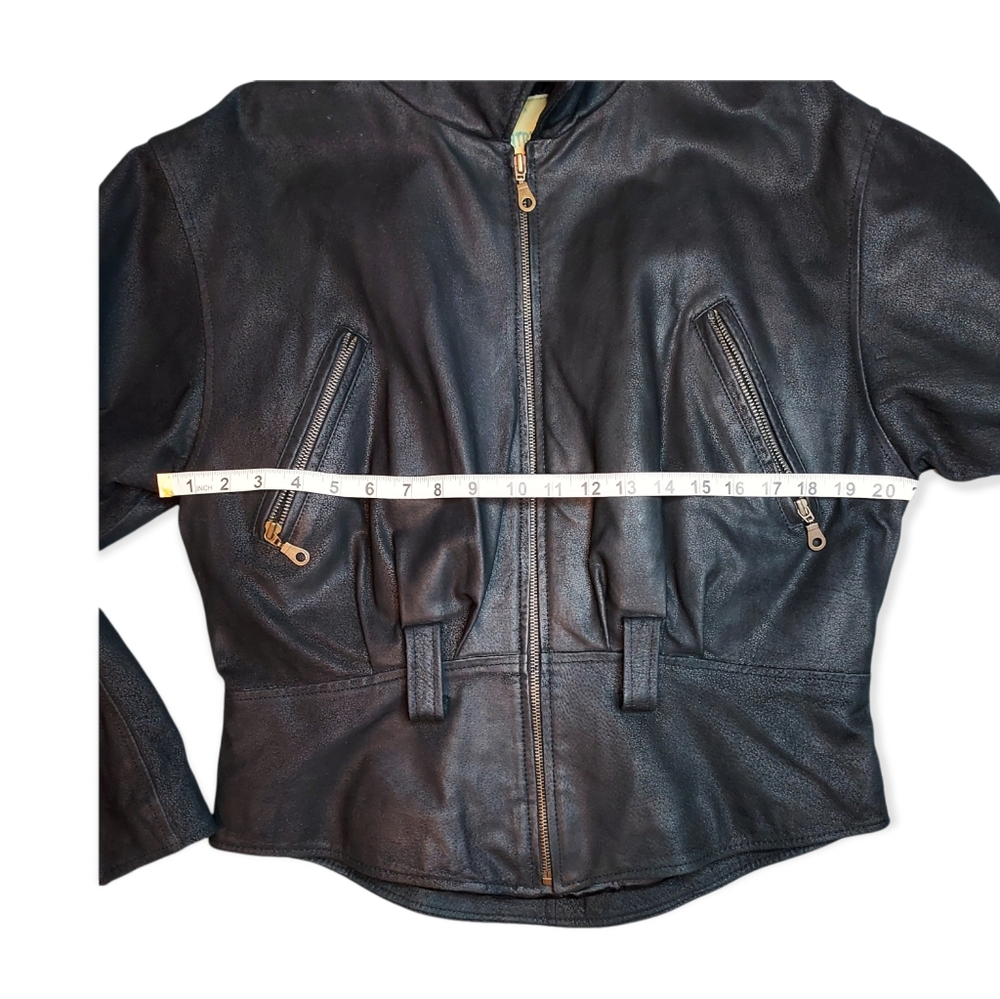 Avanti Country Club Vintage Leather Bomber Jacket Wit… - Gem